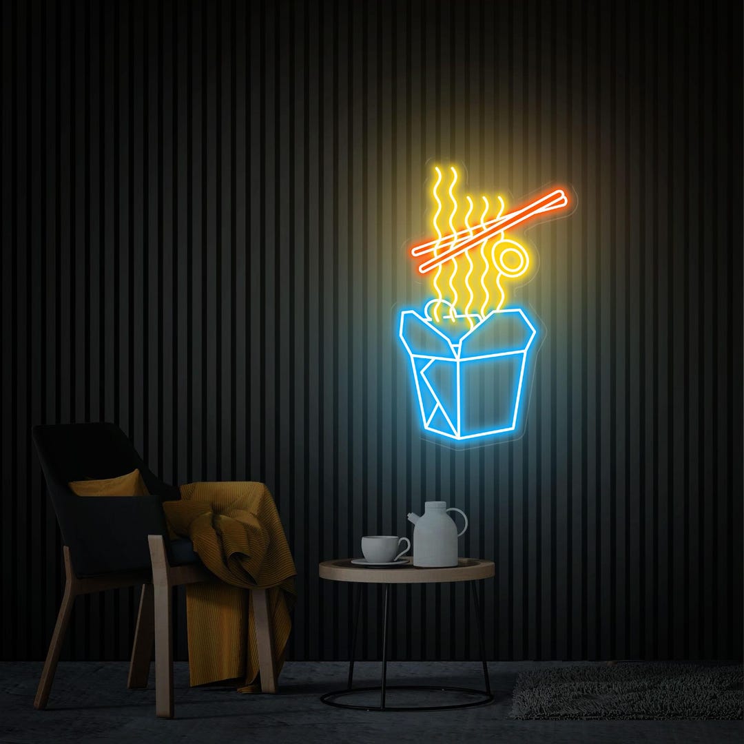 Takeaway Ramen Neon Sign, Japanese Noodles Led Sign, Food Wall Decor ...