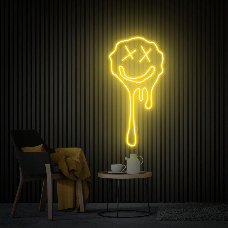Neon Face Sign - Etsy