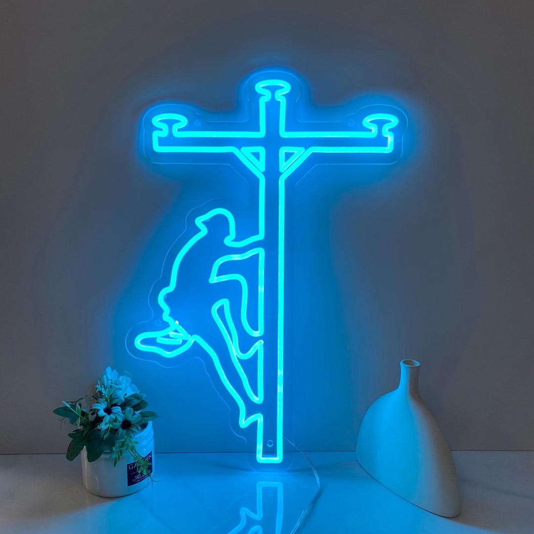 Lineman Neon Sign, Lineman Led Light, Retirement Gift, Gift for Dad ...