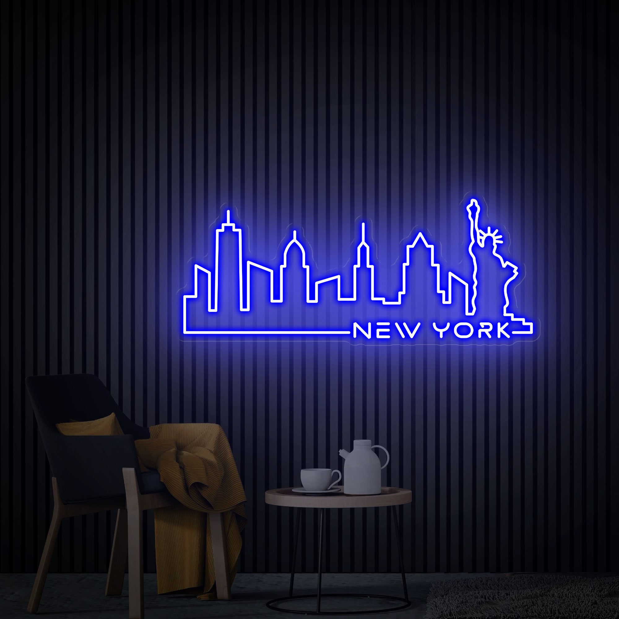 New York City Neon Sign, New York City Wall Decor, City Led Light Sign ...