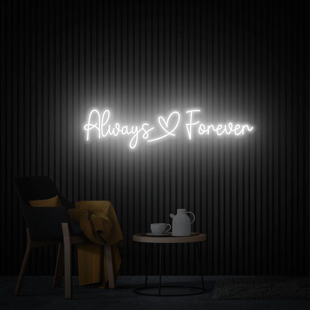 Always Forever Neon Sign, Custom Wedding Neon Light, Led Sign for ...
