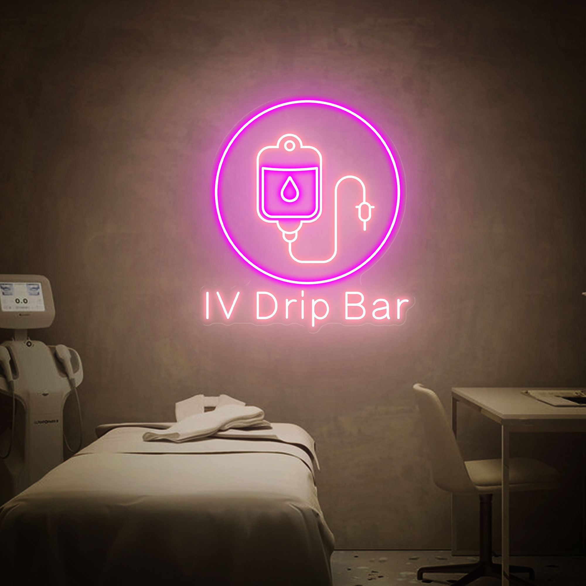 IV Drip Bar Neon Sign, IV Therapy Led Light Sign, Beauty Salon Decor ...