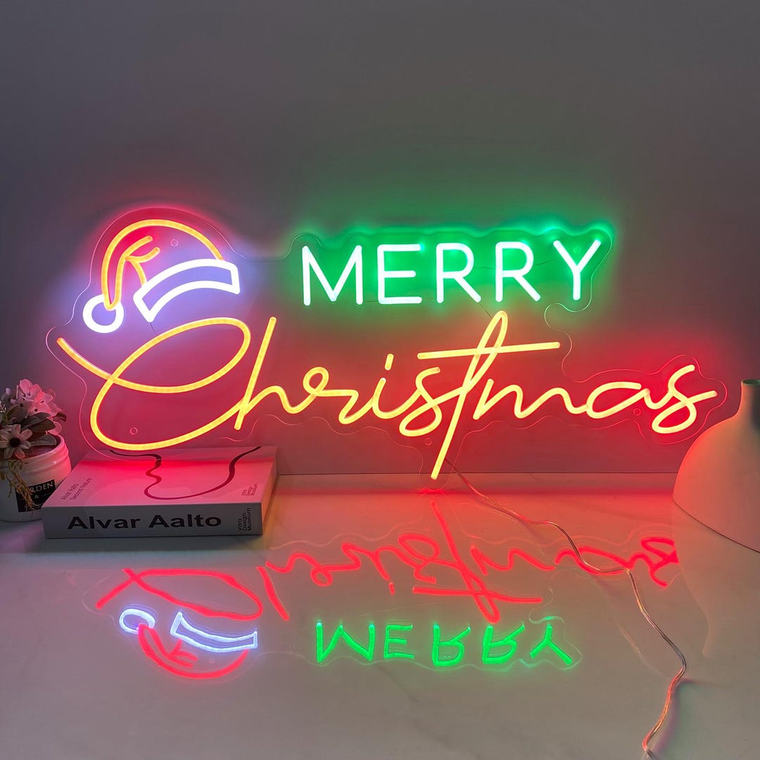 Merry Christmas Neon Sign, Christmas Led Sign, Custom Neon Sign ...
