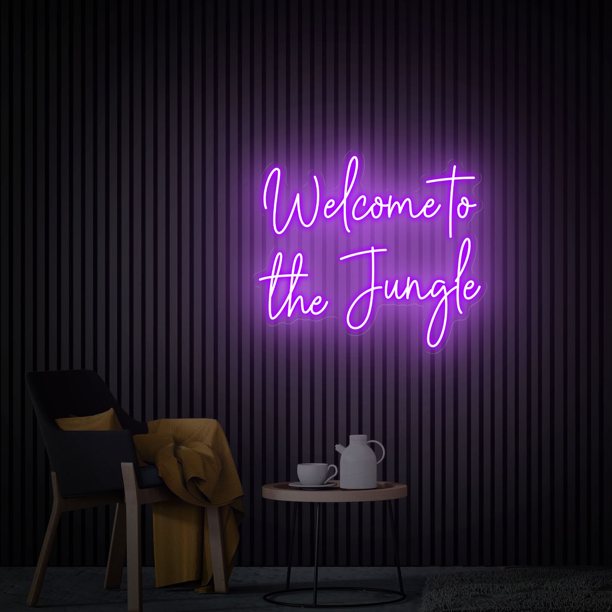 Welcome to the Jungle Neon Sign Custom Led Sign Room Wall Art Man Cave ...