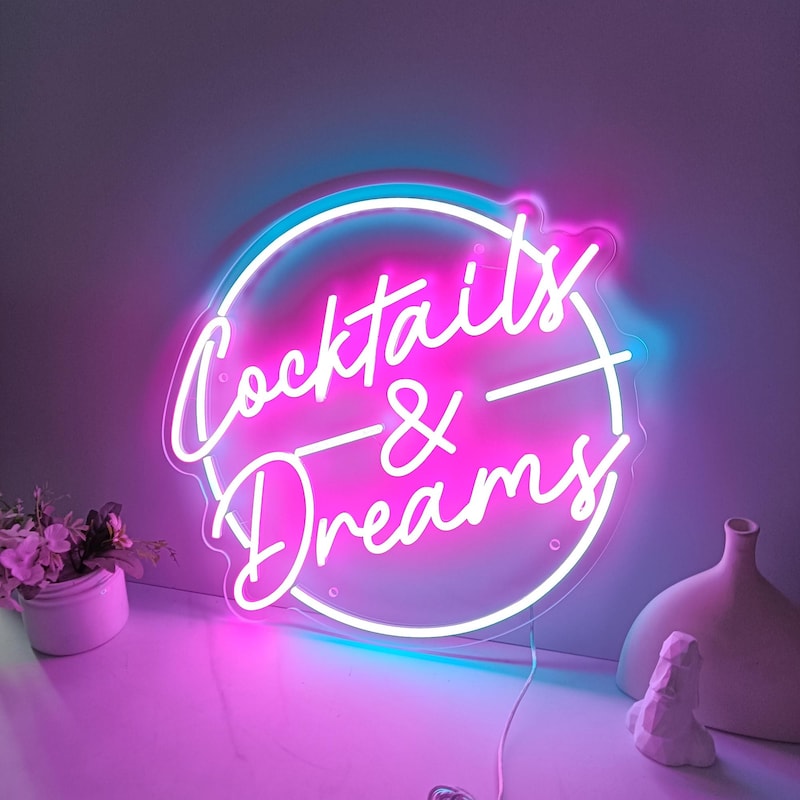 Cocktail Neon Sign - Etsy