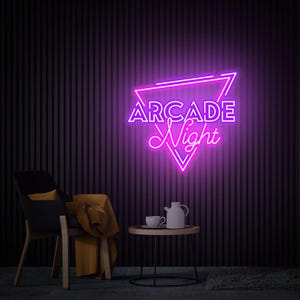Arcade Neon Sign, Arcade Led Neon Light, Game Room Neon Light up Sign ...