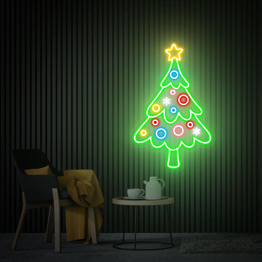 Christmas Tree Neon Sign, Christmas Wall Decor, Christmas Gifts ...