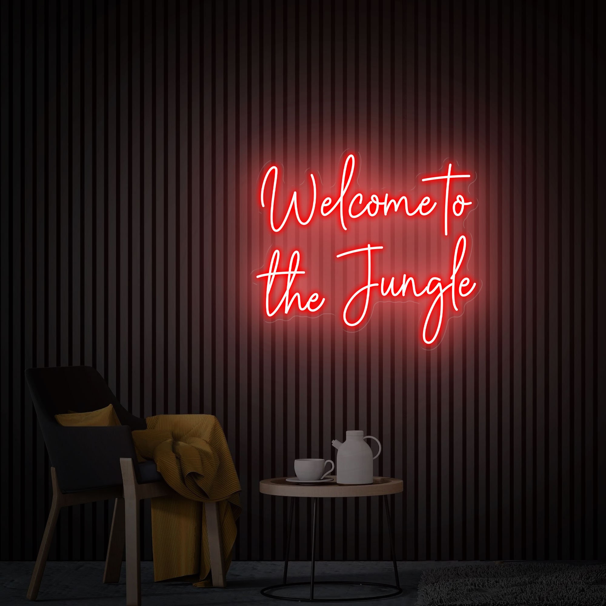 Welcome to the Jungle Neon Sign Custom Led Sign Room Wall Art Man Cave ...
