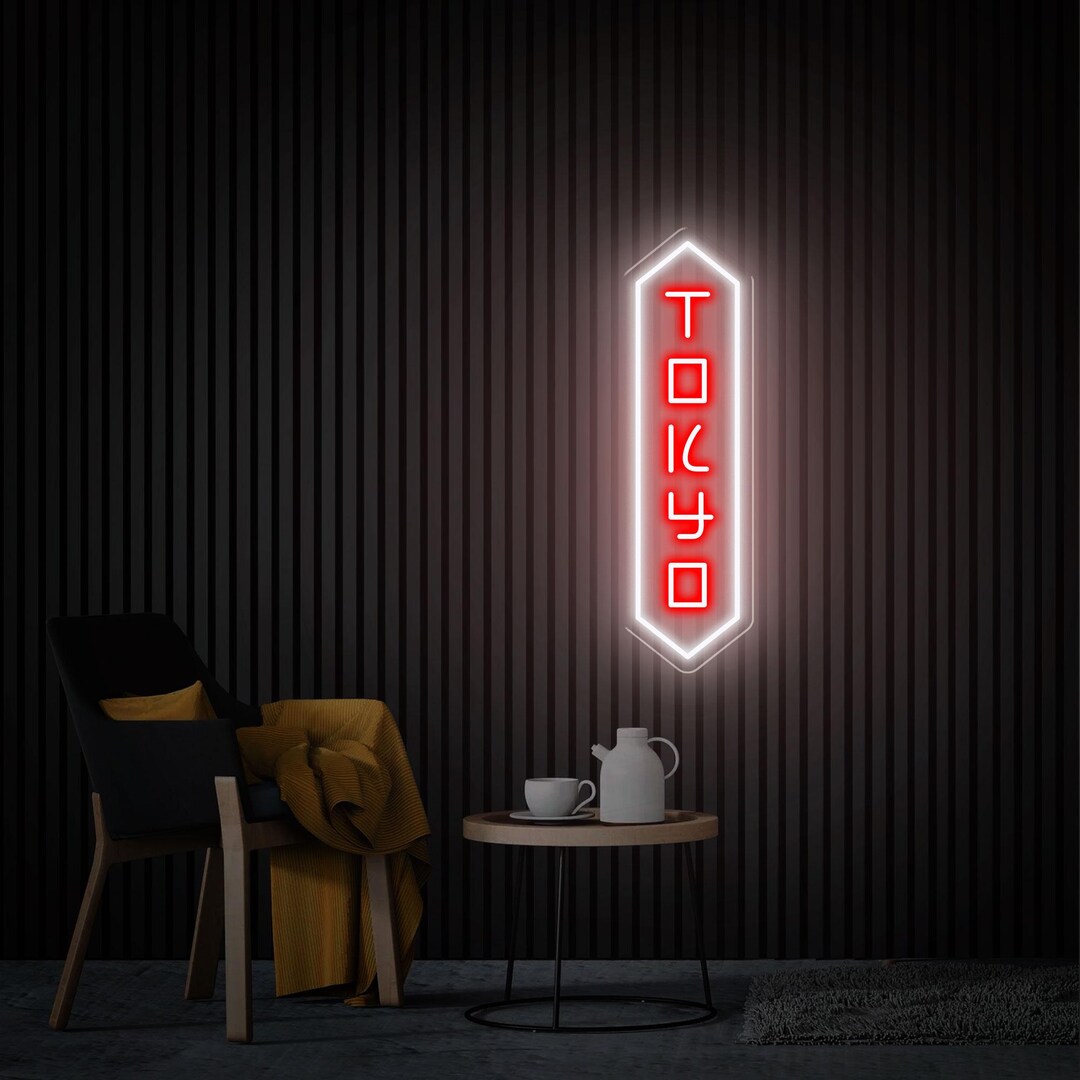 Tokyo Neon Sign, Tokyo Wall Decor, Custom Neon Sign, Tokyo Japan Wall ...