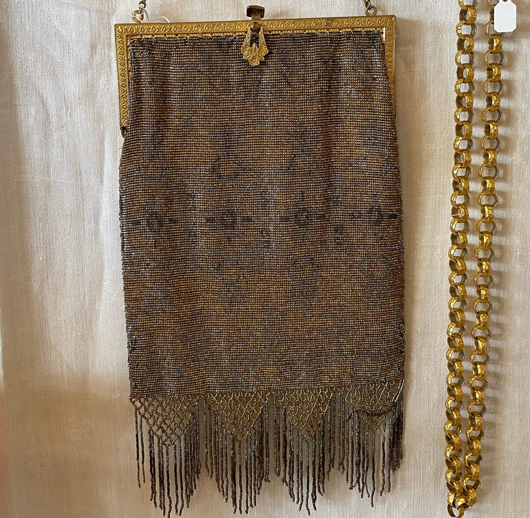 Pristine Antique Beaded Purse Made in France - Etsy