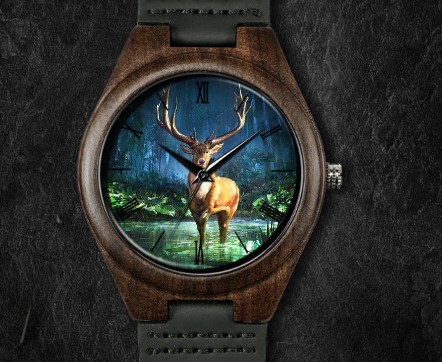 Buy Stag Watch Deer Watch Wild Animal Watch Moon Night