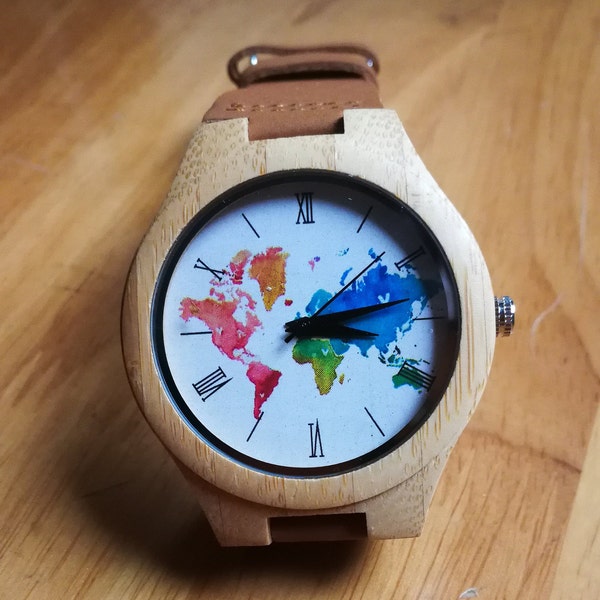 World Map Watch - Etsy