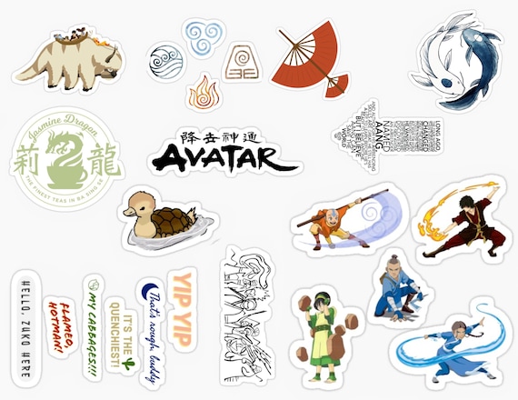 Avatar the last Airbender stickers | Etsy