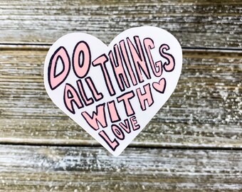Live Simple Love Big. Die Cut Sticker-item29 - Etsy