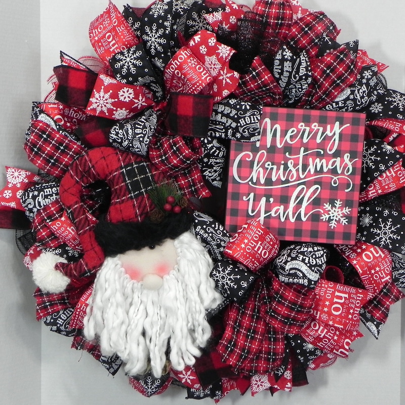 Buffalo Plaid Wreath - Etsy