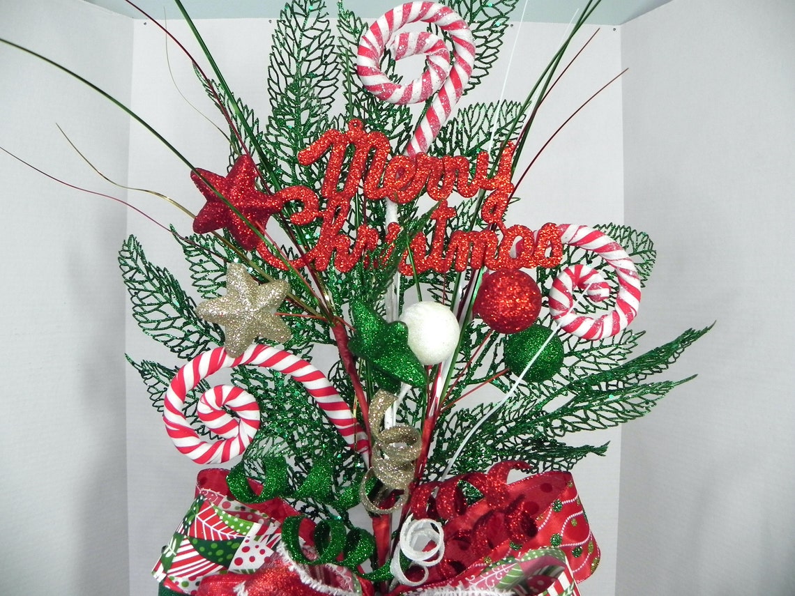 Traditional Tree Topper, Christmas Tree Topper, Candy Cane Tree Topper ...
