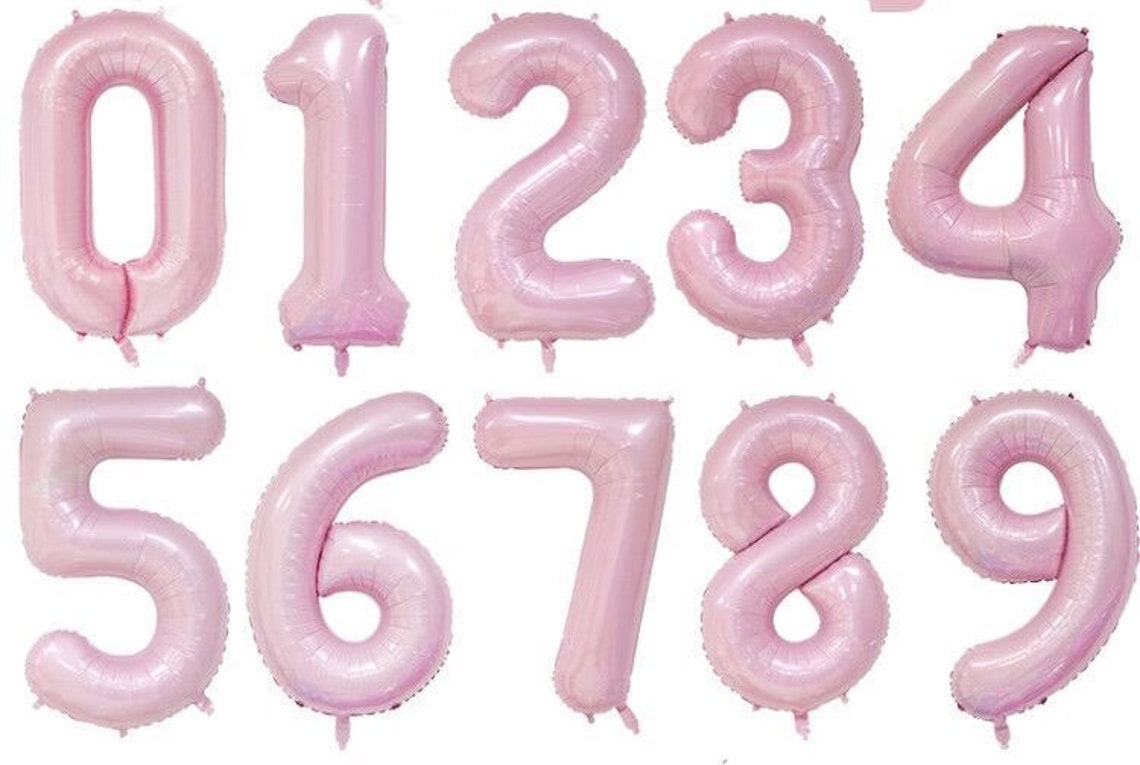 Number Balloon Gold/silver/blue/pink/red/black/rose - Etsy