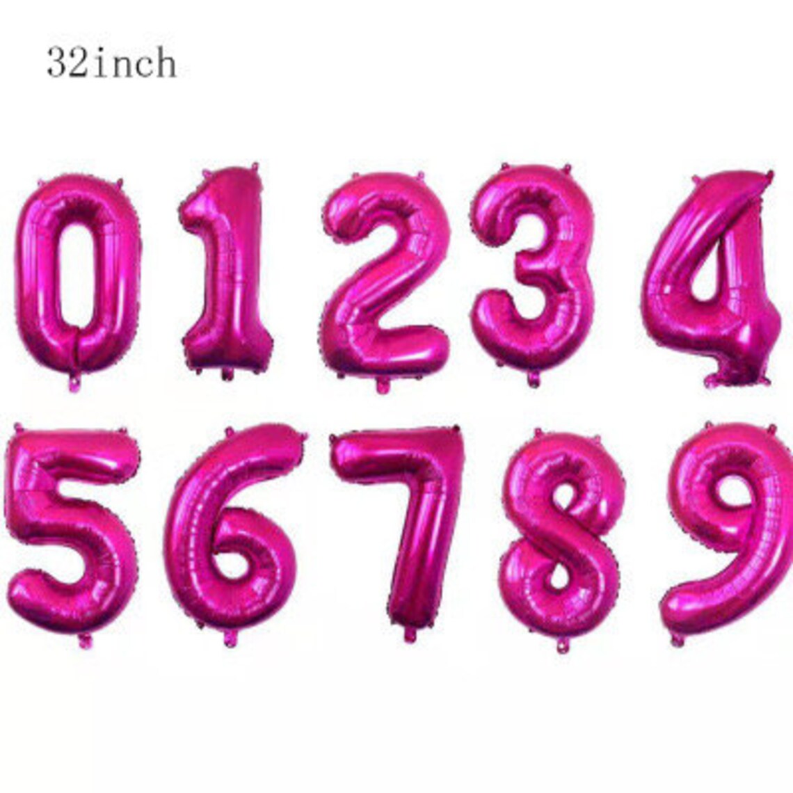 Number Balloon Gold/silver/blue/pink/red/black/rose - Etsy