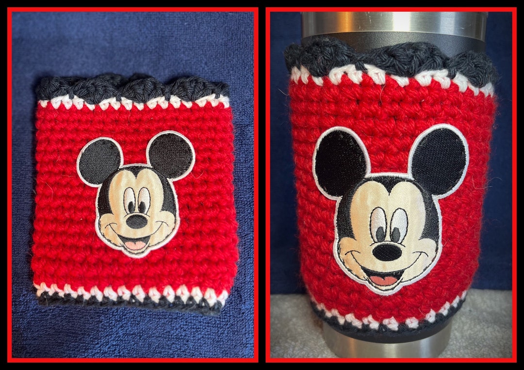 Mickey Mouse Cup Cozy Holder - Etsy