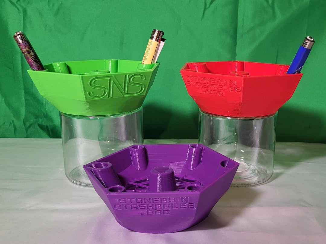3D Printed Multifunctional Ash Tray With Collapsible Debowler Tower ...