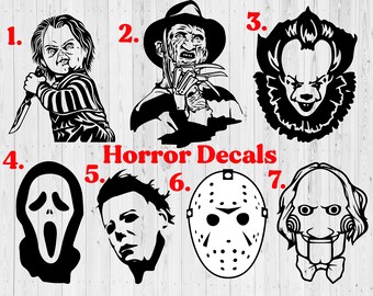 Horror car decal | Etsy