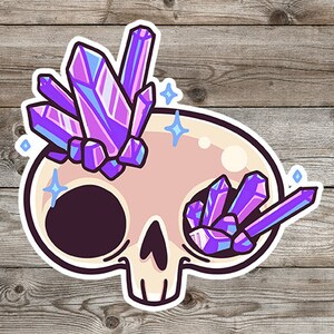 Crystal Skull Waterproof Vinyl Sticker Laptop Decals Car - Etsy
