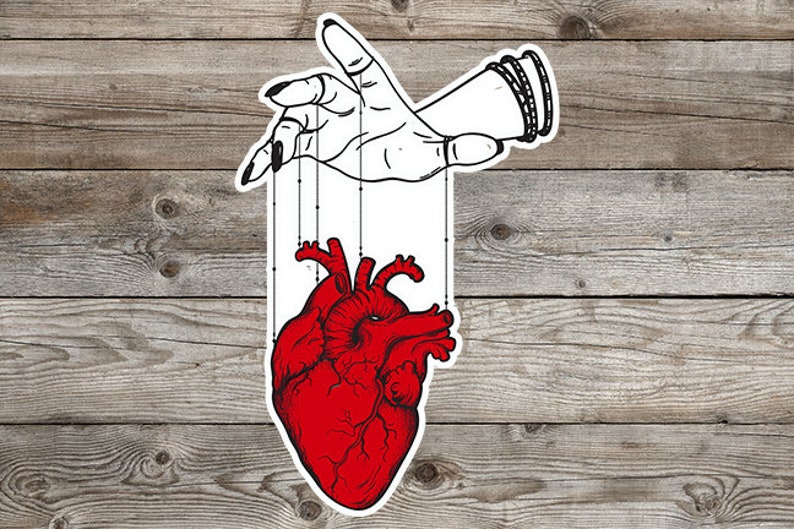 Anatomical Heart Puppet Master Waterproof Vinyl Sticker - Etsy