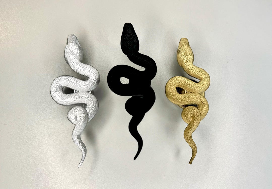 Elegant Snake Draw Knobs/ Cabinet Pulls | Multiple Color Options - Etsy