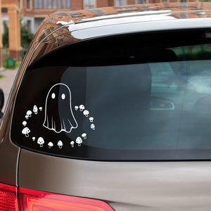 Ghost in Fairy Mushroom Circle Decal | Gothic Car Decals | Spooky ...