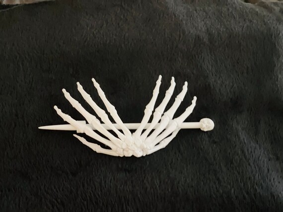 Skeleton Hands Hair Skull Stick Barrette Halloween Costume - Etsy