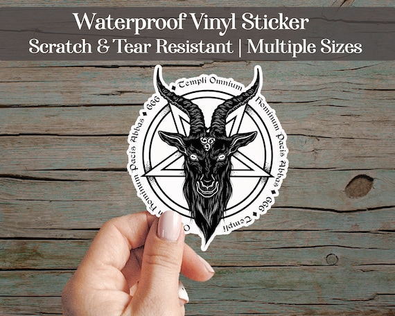 Baphomet Waterproof Vinyl Sticker Decals for Laptop Car - Etsy