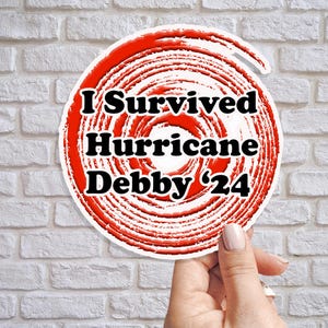 I Survived Hurricane Helene '24 Vinyl Sticker/ Debbie| Waterproof ...