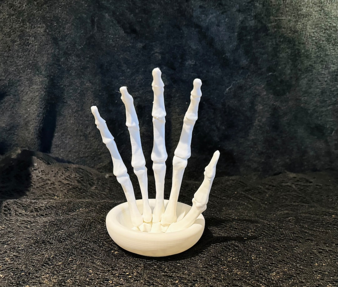 Skeleton Hand Ring and Jewelry Dish - Etsy