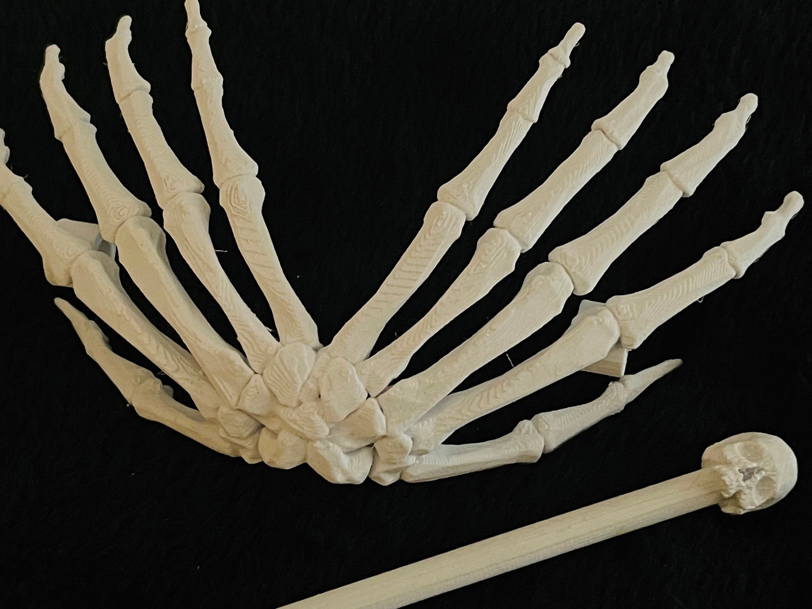 Skeleton Hands Hair Skull Stick Barrette Halloween Costume - Etsy