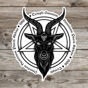Baphomet Waterproof Vinyl Sticker, Decals for Laptop, Car Bumper ...