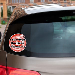 I Survived Hurricane Helene '24 Vinyl Sticker/ Debbie| Waterproof ...
