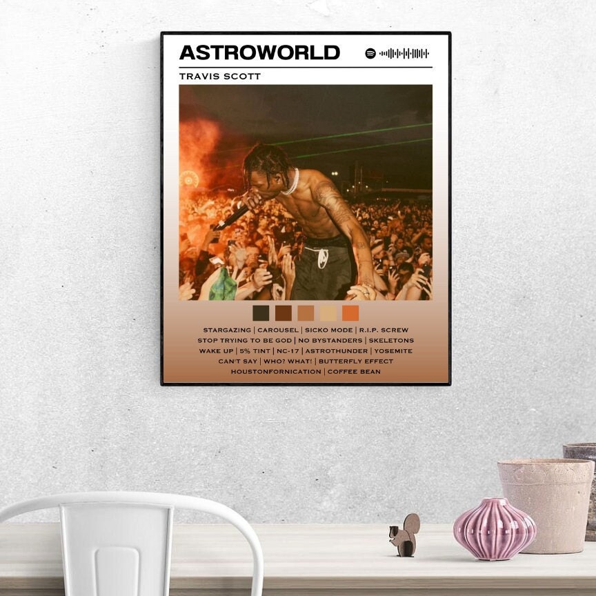 Travis Scott Custom Album Prints of UTOPIA, Rodeo, ASTROWORLD, and ...