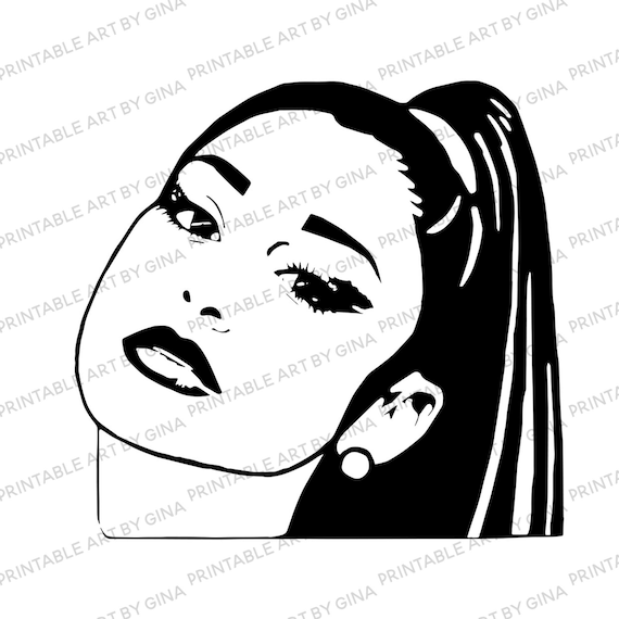 Ariana Grande Instant Download Vector Clipart Cricut File | Etsy
