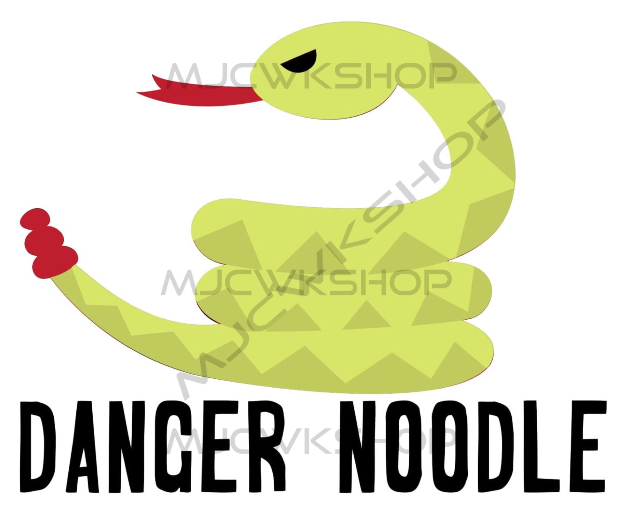 Danger Noodle - Svg, Pdf, Png, Jpg Great for T-shirts, Decals, Stickers ...