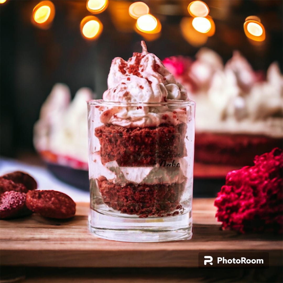 Red Velvet Cake Candle/ Dessert Candle/ Cake Candle. - Etsy