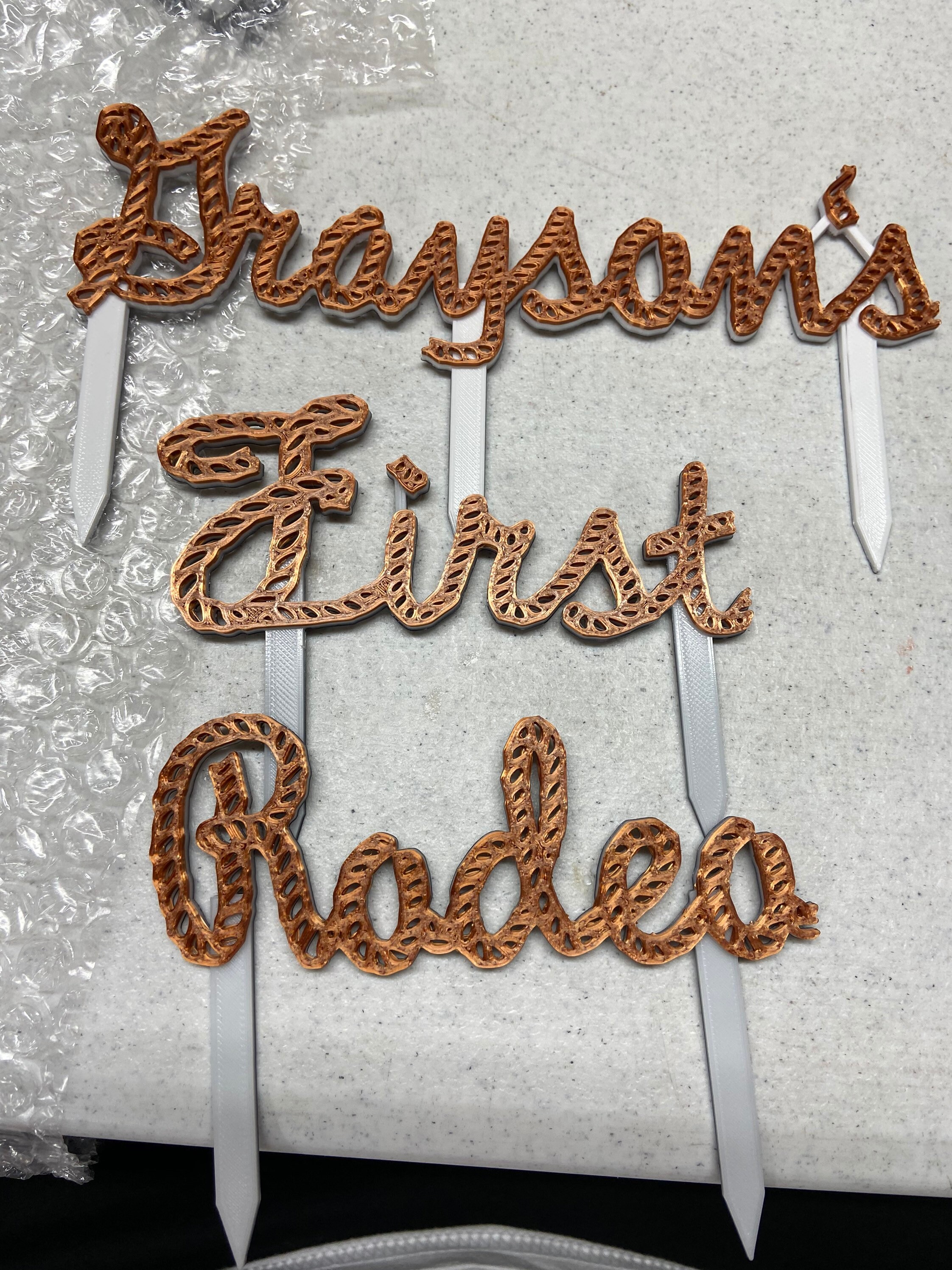 Rope Writing Cake Topper - Etsy
