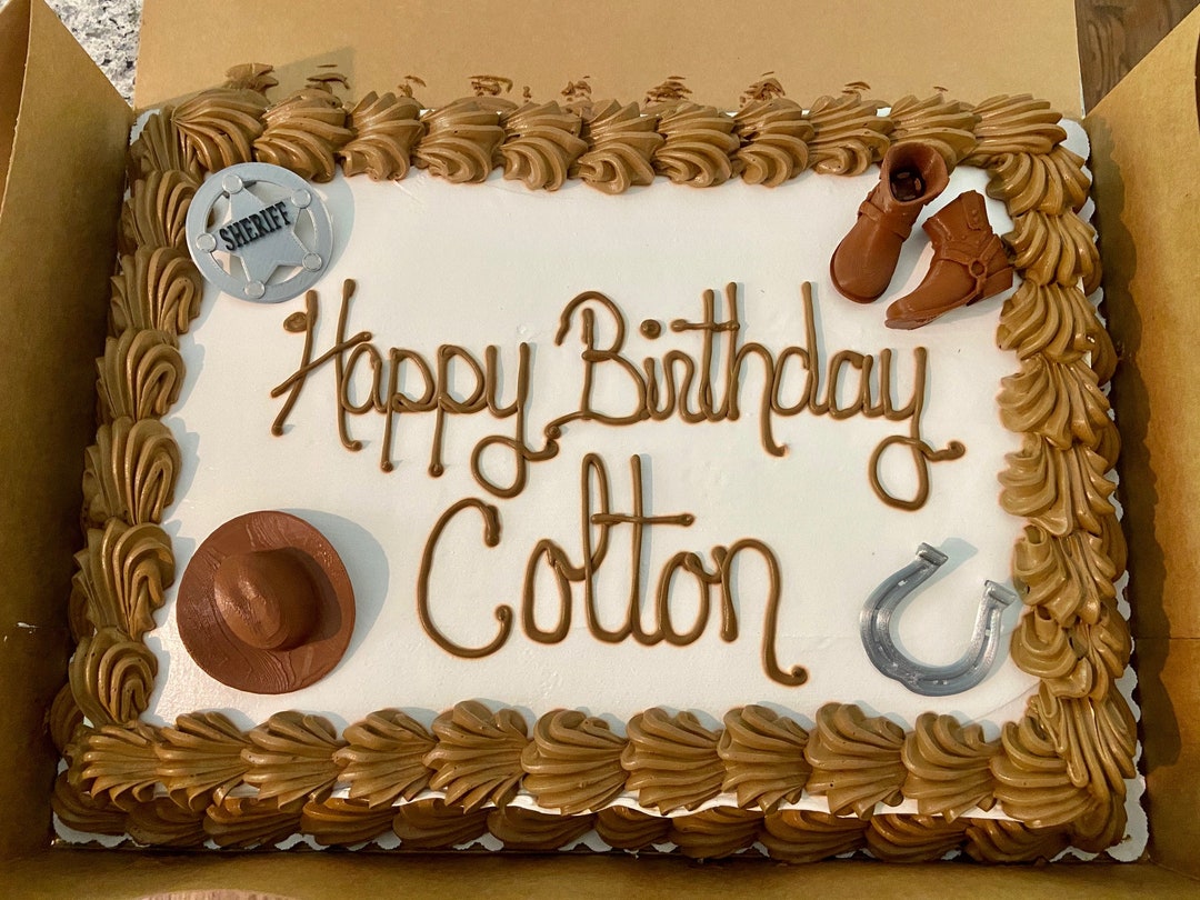 Western Themed Cake Toppers - Etsy