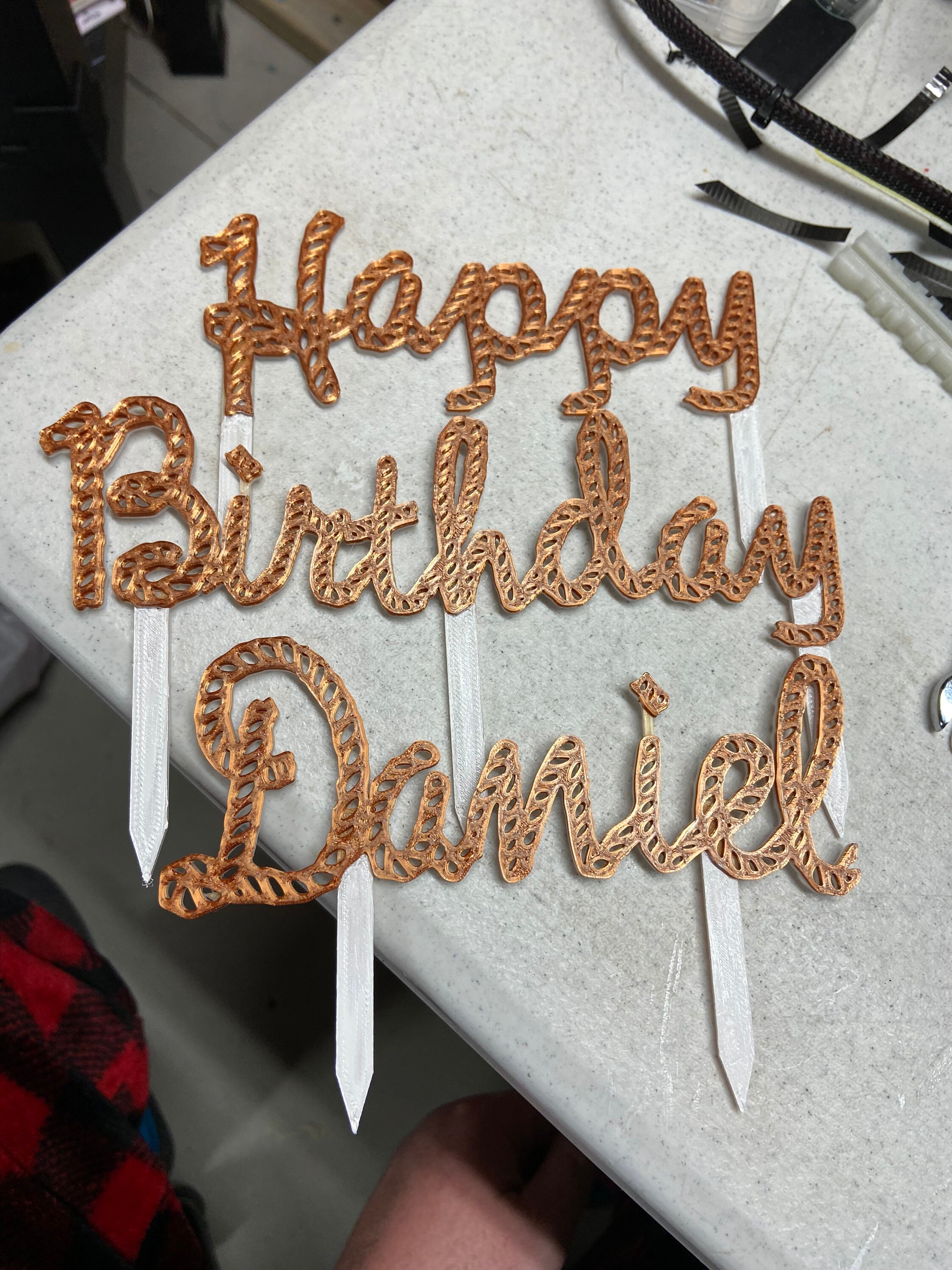 Rope Writing Cake Topper - Etsy