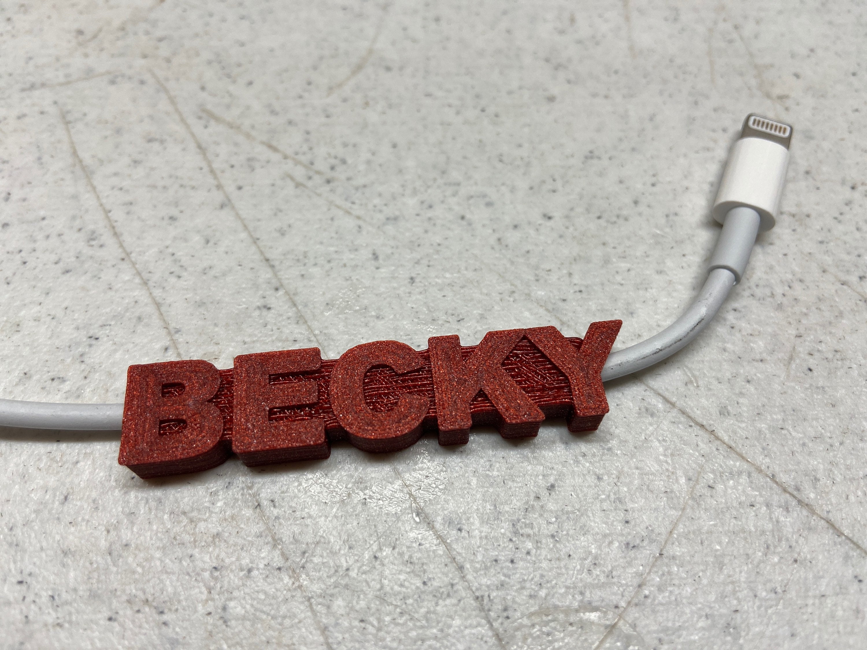 Phone Cable Name Tags set of 3 - Etsy