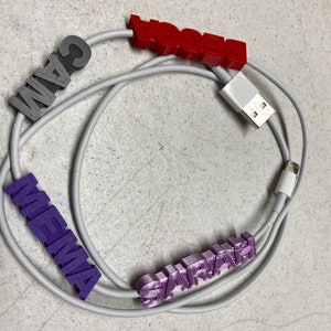 Phone Cable Name Tags (set of 3) - Etsy