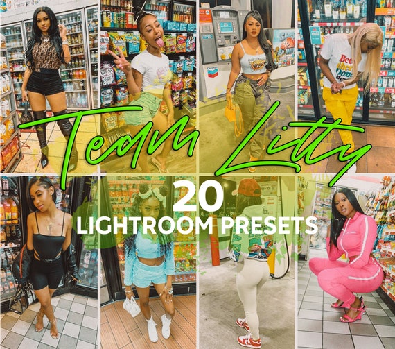 20 Team Litty Lightroom Presets Filters for Black - Etsy