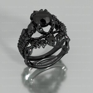 Together Forever Rings/gothic Engagement Rings/punk Wedding Rings ...