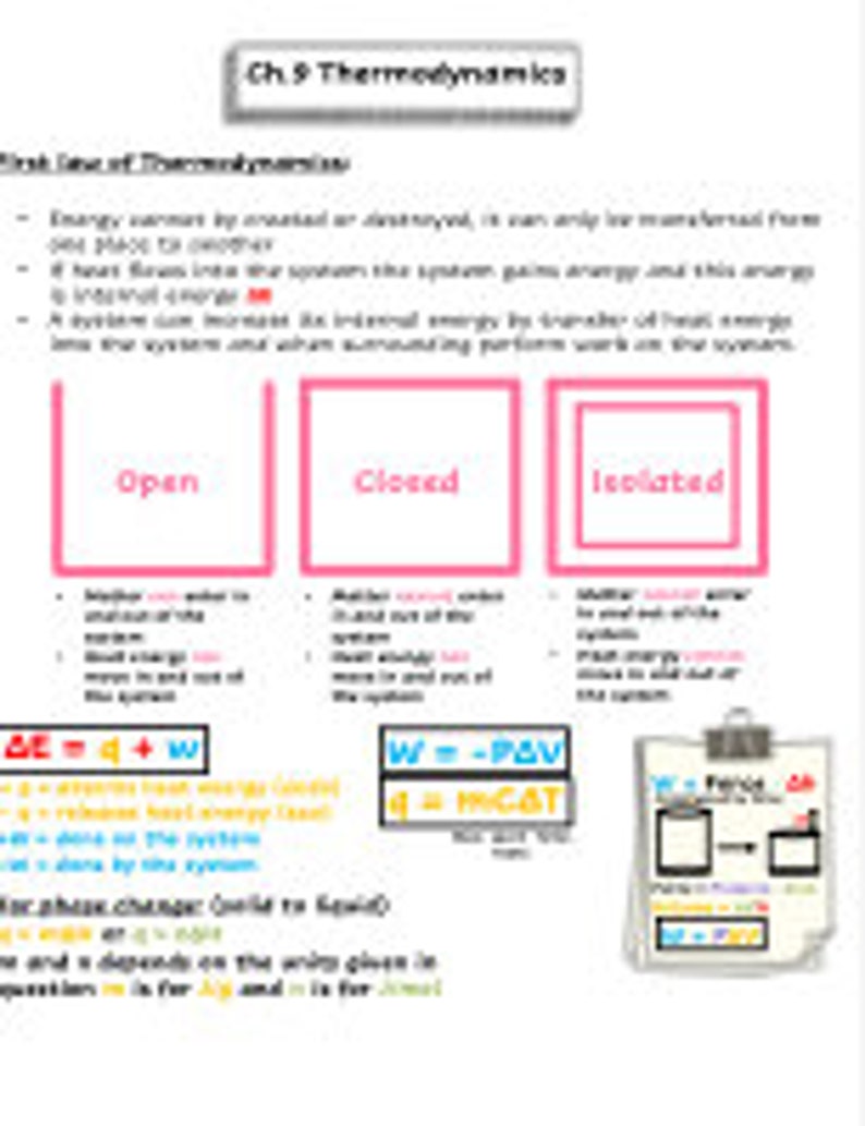 Chemistry Notes : General Chemistry 2 Notes Bundle - Etsy