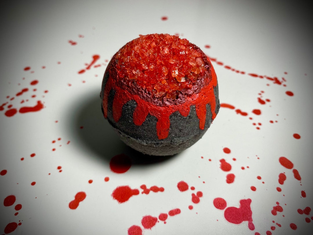 Vampire Blood Drip Geode Bath Bomb | Pick Your Scent! | Red Embed ...