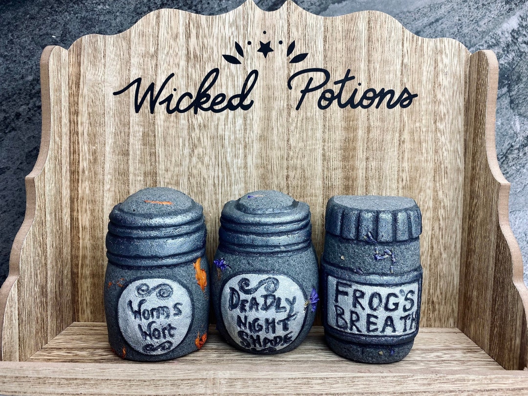 Sally's Potions Bath Bomb Set of 3 Infused With Real Dried Flowers Pick ...